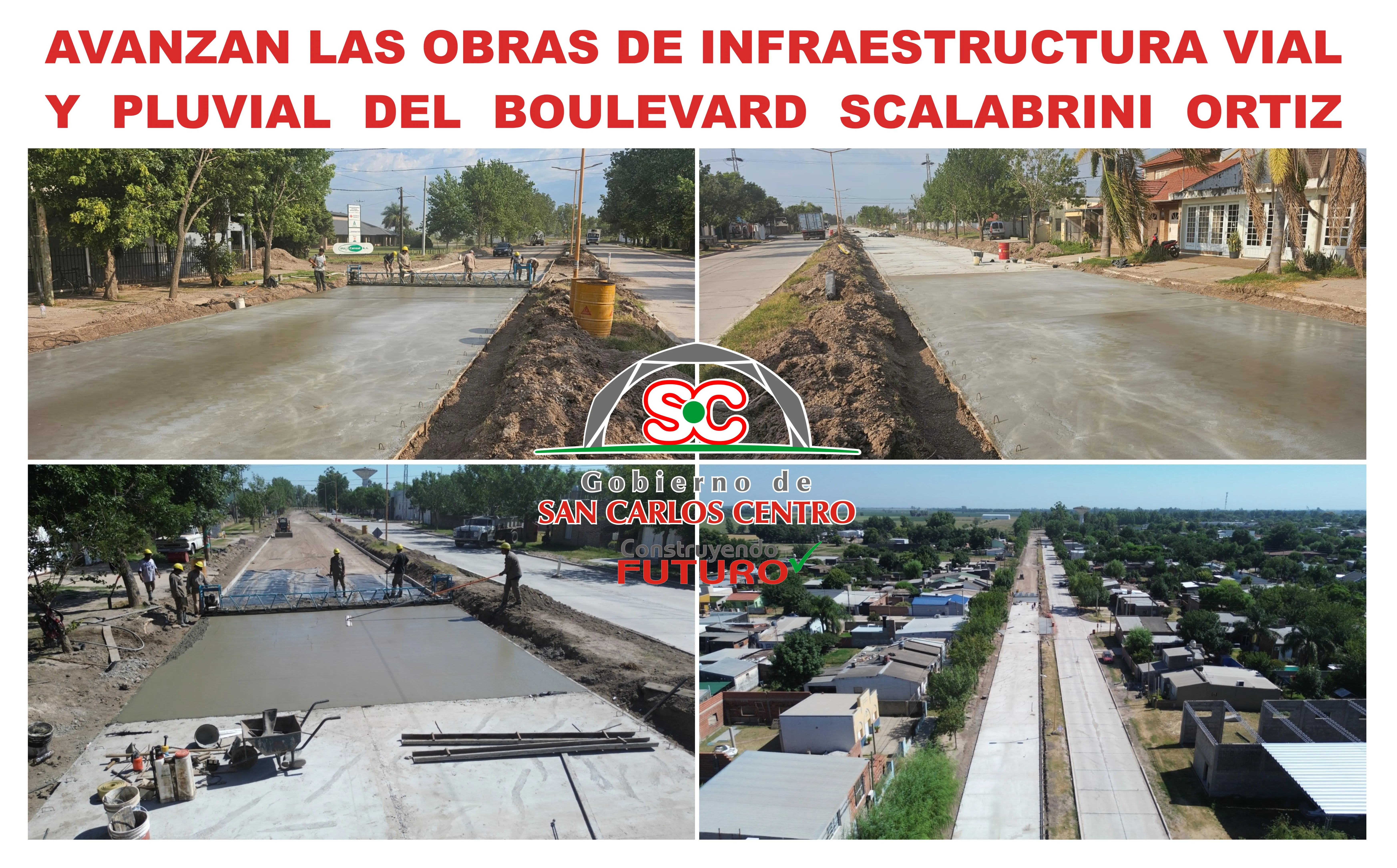Avanzan las obras de infraestructura vial y pluvial del Boulevard ...